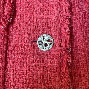 Jackets & Coats | Chanel Red Womens Jacket | Poshmark